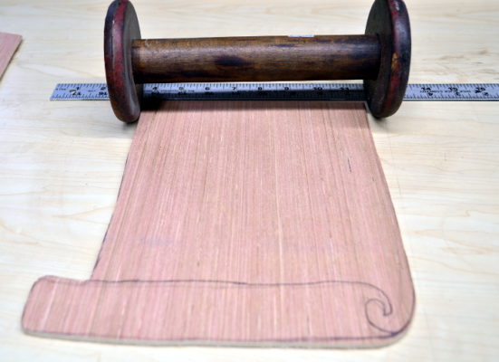 Christmas Scroll Using A Vintage Wooden Spool