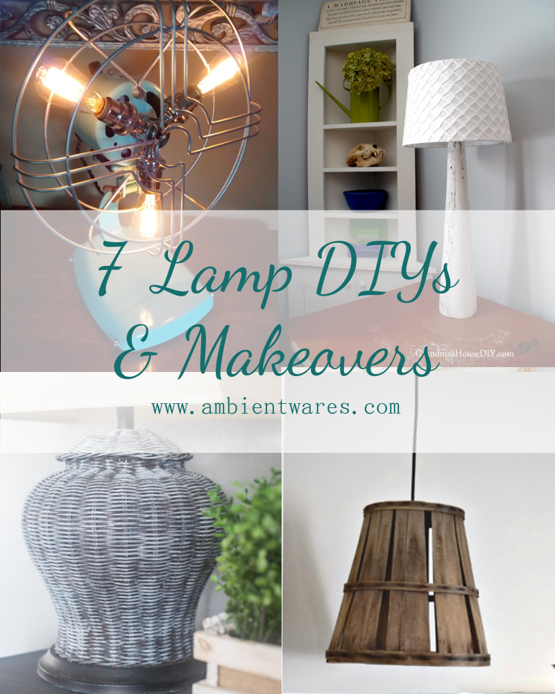 DIY Metal Side Table & 7 Lamp Makeovers + Funtastic Friday Link Party