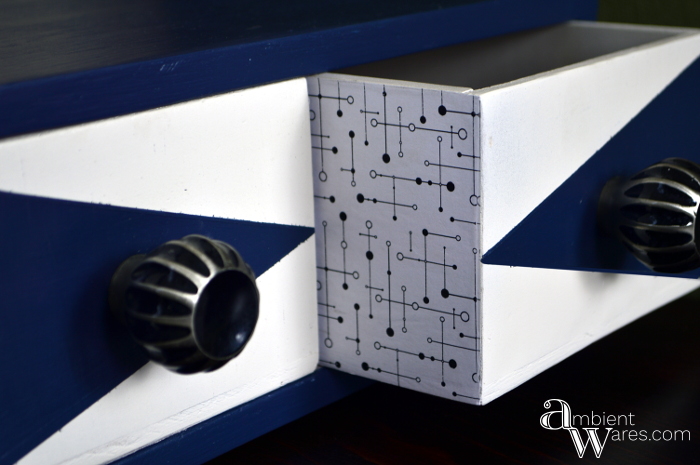 Small Wooden Box Makeover with a Retro Design