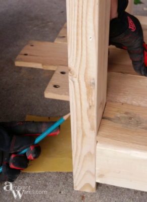 DIY Shelving Unit using 2x4s and Pallet Wood