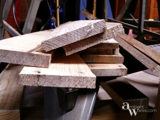 DIY Shelving Unit using 2x4s and Pallet Wood